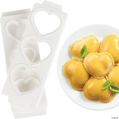 CucinaPro Unique Jumbo 3" Heart Ravioli Molds (2 pc)- Filled Pasta ...
