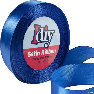 Royal Blue Satin Ribbon - 1in, 25 Yards - Gift Wrapping, Party ...