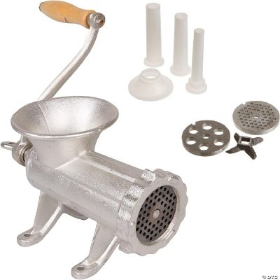 Cast Iron Table Mount Meat Grinder - Manual Mincer Includes Two 3/4 ...