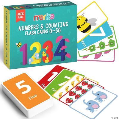 Flash Cards for Toddlers 2-4 Years Number Flash Cards 0-50 Counting ...