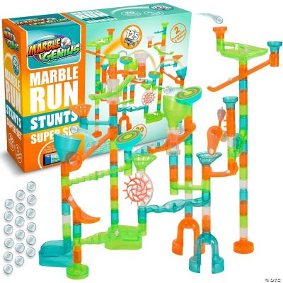 Marble Genius Marble Run Stunts Super Set: 125 Pieces Total, 20 Action ...