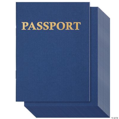 24 Pack Blank Passport Notebook for Kids, 4.1 x 5.6 Inches, For Pretend ...