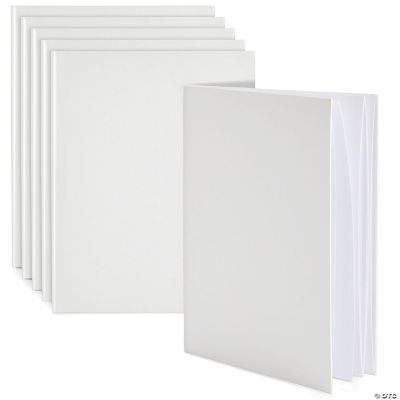 6 Pack White Hardcover Blank Books for Kids to Write Stories, 8.5x11 ...