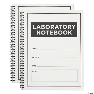 2 Pack Carbonless Lab Notebooks, 100 Sheets Each (8.5 x 11 In)