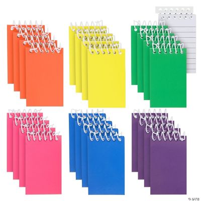 24 Pack Mini Notepads, Rainbow Colored Notepads Bulk for Note Taking ...
