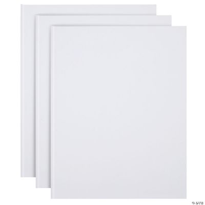 White Hardcover Blank Books for Kids to Write Stories, 8.5x11 Unlined ...
