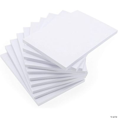 10-Pack White Blank Note Pads Notepads Office Supplies, 4 x 6 inch