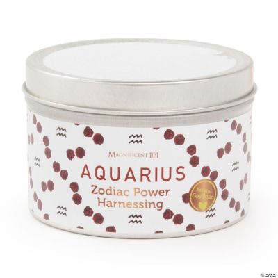 Magnificent 101 Aquarius Zodiac Sign Tin Candle - Choose Your Birthdate ...