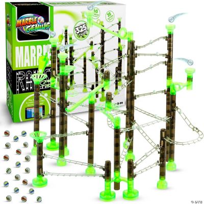 Marble Genius Marble Rails Super Set, 325 Piece Marble Run (45 Marbles ...