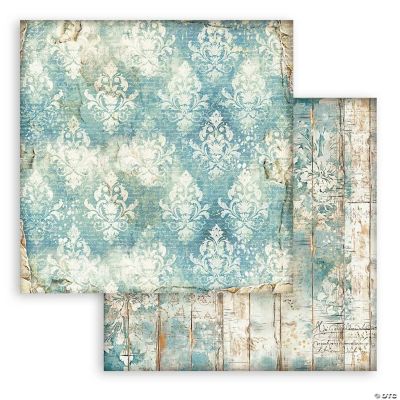 Stamperia Double-Sided Cardstock 12"X12"-Alterego Turquoise Wallpaper | Oriental Trading