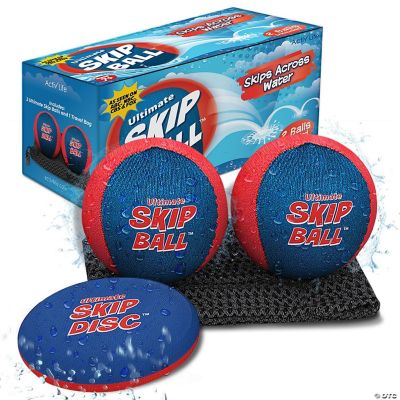 Ultimate Skip Ball (Red/Blue) Beach Toys Pool Toys for Kids Ages 8-12 ...