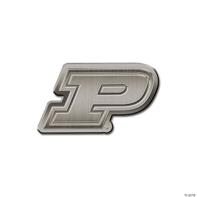 Rico Industries NCAA Purdue Boilermakers P Antique Nickel Auto Emblem ...