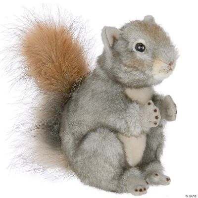 Peanut Plush Toy Gray Squirrel Stuffed Animal, 8.5 Inches