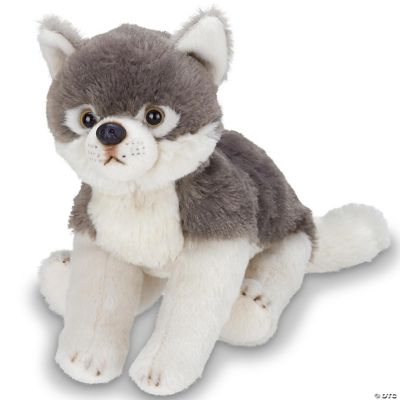 Lil' Nanook Small Plush Stuffed Animal Grey Wolf, 7 inches | Oriental ...