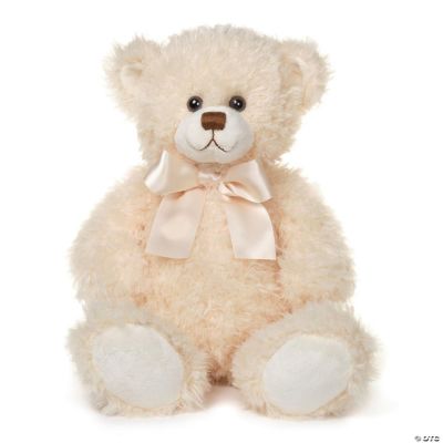 Brumby, 17 Inch White Teddy Bear Stuffed Animal, Snuggle Bear, Makes a ...