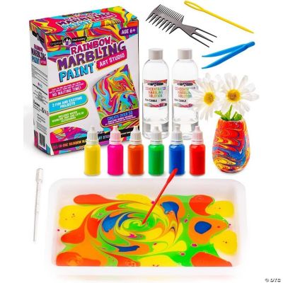 Rainbow Marbling Kit for Kids, to Make Marble Art and Craft Kids will ...