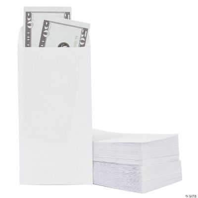 100 Pack Money Envelopes for Cash, Bill Size Envelopes for Coins and ...