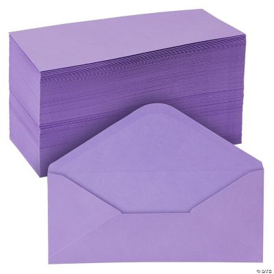 200 Pack Bulk #10 Purple Envelopes with Gummed Seal, Business Size ...