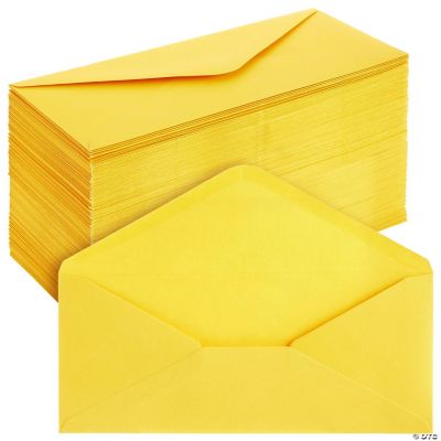 200 Pack #10 Yellow Envelopes Bulk with Gummed Seal for Party ...