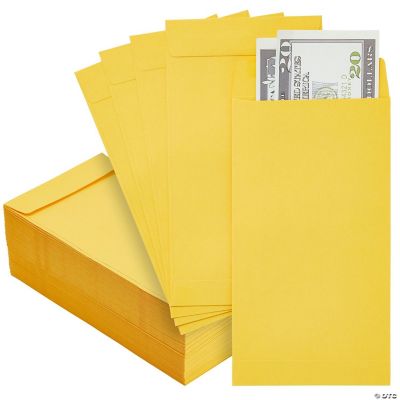 100 Pack Money Envelopes for Cash, Payroll, Money Saving, Coins ...