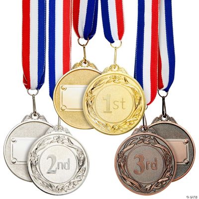 6-Pack 1st, 2nd, 3rd Place Award Medals for Kids and Adult ...