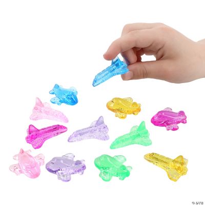 1 1/4" x 3/4" Bulk 144 Pc. Transparent Aircraft Plastic Counters ...