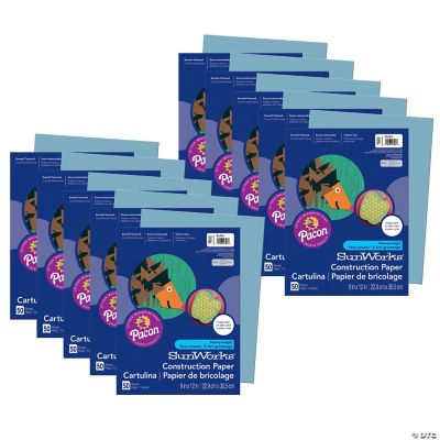 Prang Construction Paper, Sky Blue, 9" x 12", 50 Sheets Per Pack, 10 ...