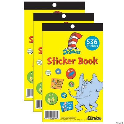 Eureka Dr. Seuss Sticker Book, Pack of 3 | Oriental Trading