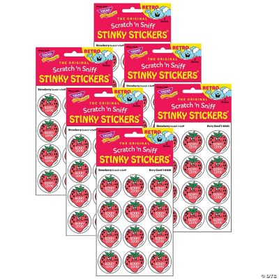TREND Berry Good/Strawberry Scented Stickers, 24 Per Pack, 6 Packs ...
