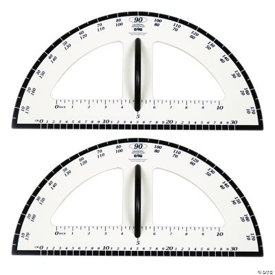 Learning Advantage Dry Erase Magnetic Protractor, Pack of 2 | Oriental ...