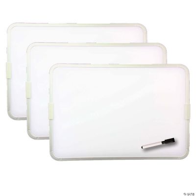 Flipside Products Two-Sided Aluminum Framed, Magnetic Dry Erase Board w ...