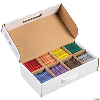 Prang Crayons Master Pack, 8 Colors (100 Each), 800 Count | Oriental ...