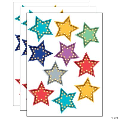 Teacher Created Resources Marquee Stars Accents, 30 Per Pack, 3 Packs ...