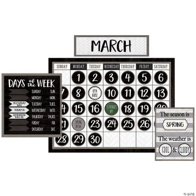 Teacher Created Resources Modern Farmhouse Calendar Bulletin Board ...