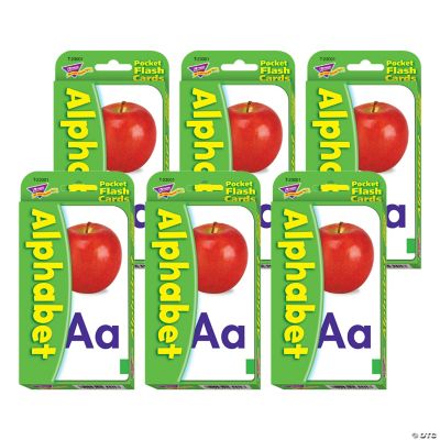 TREND Alphabet Pocket Flash Cards, 6 Packs | Oriental Trading