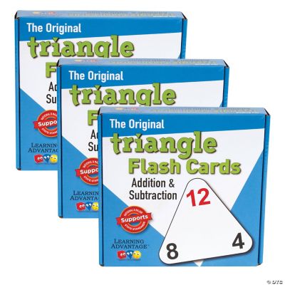 Learning Advantage The Original Triangle Flash Cards - Addition ...