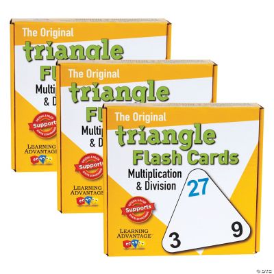 Learning Advantage The Original Triangle Flash Cards - Multiplication ...