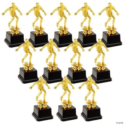 12 Pack Small Gold Soccer Awards Trophies for Tournaments, Sports Games ...