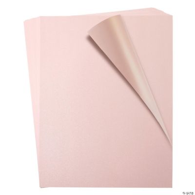 48 Sheets Pink Metallic Shimmer Cardstock Paper for Crafts, Double ...