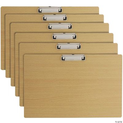 6 Pack Extra Large Clipboards in Landscape Layout, Low Profile Clip ...