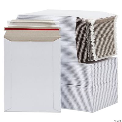 100 Pack 6x8 Rigid Mailers - 550 GSM Thick Self Adhesive Stay Flat ...