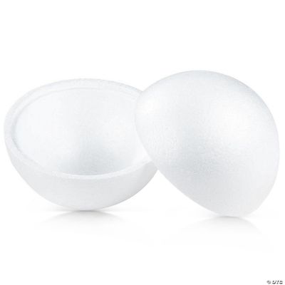 2 Pack Half Sphere Foam Balls for Crafts - 8" Large Hollow Dome for DIY ...