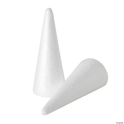 12 Pack Craft Foam - Foam Cones for Crafts, Trees, Holiday Gnomes ...