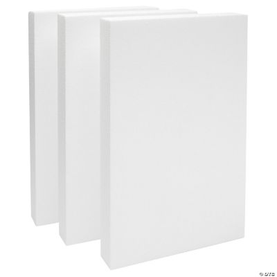 3 Pack Foam Blocks for Crafts Supplies, Polystyrene Bricks for DIY Art ...