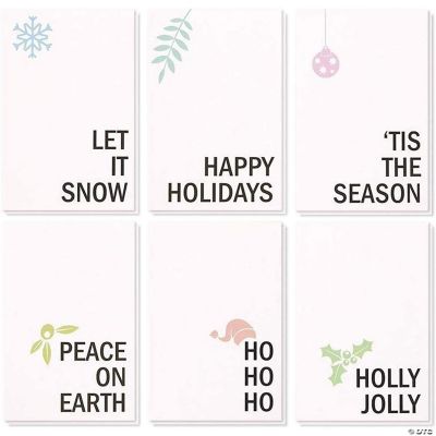 48 Pack Merry Christmas Greeting Cards Assortment with Envelopes, Boxed ...