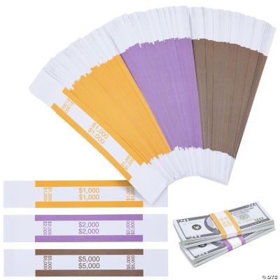 300-Pack Money Bands for Cash, Self-Adhesive Assorted Labels 1000, 2000 ...