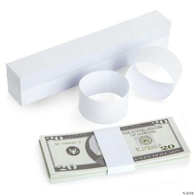 300 Pack Money Bands for Cash, Blank Self-Adhesive Currency Straps ...
