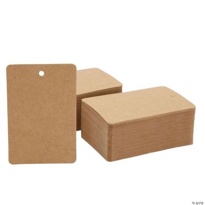 200 Pack Large Kraft Paper Gift Tags, Merchandise Tags, for Weddings ...