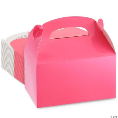 24-Pack Pink Gable Boxes - Pink Party Boxes for Kids Birthday, Party ...