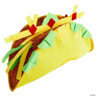 Plush Fiesta Taco Hat for Taco Tuesday, Halloween Costume Accessory ...